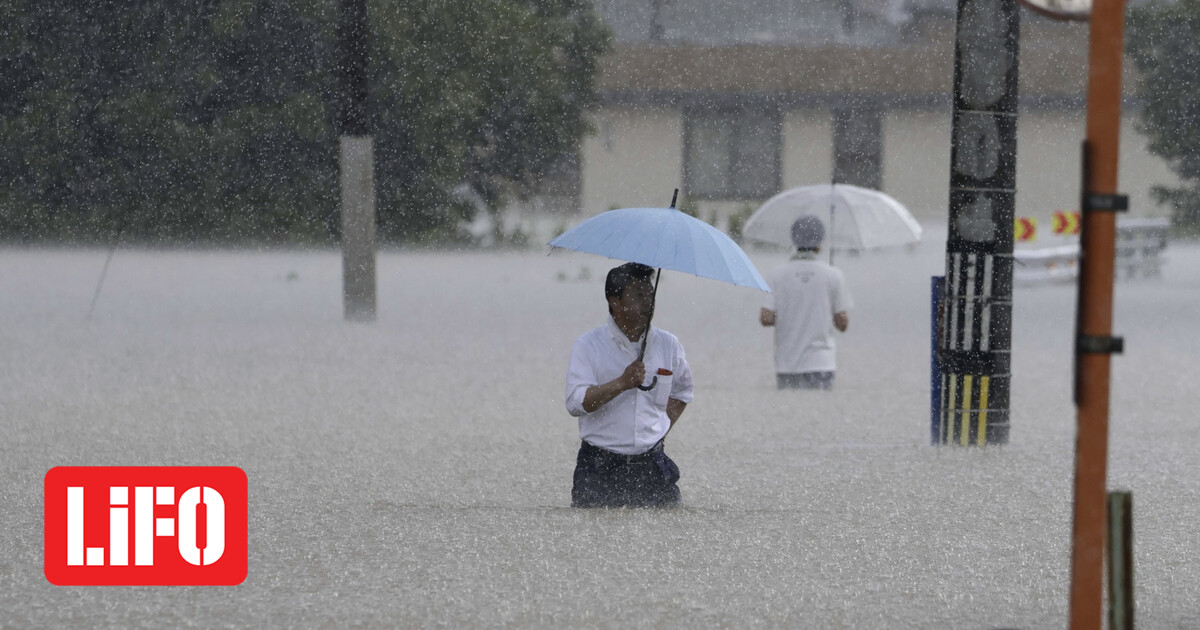 Καταρρακτώδεις βροχές στην Ιαπωνία- Μία νεκρή και 3 αγνοούμενοι από κατολισθήσεις | LiFO